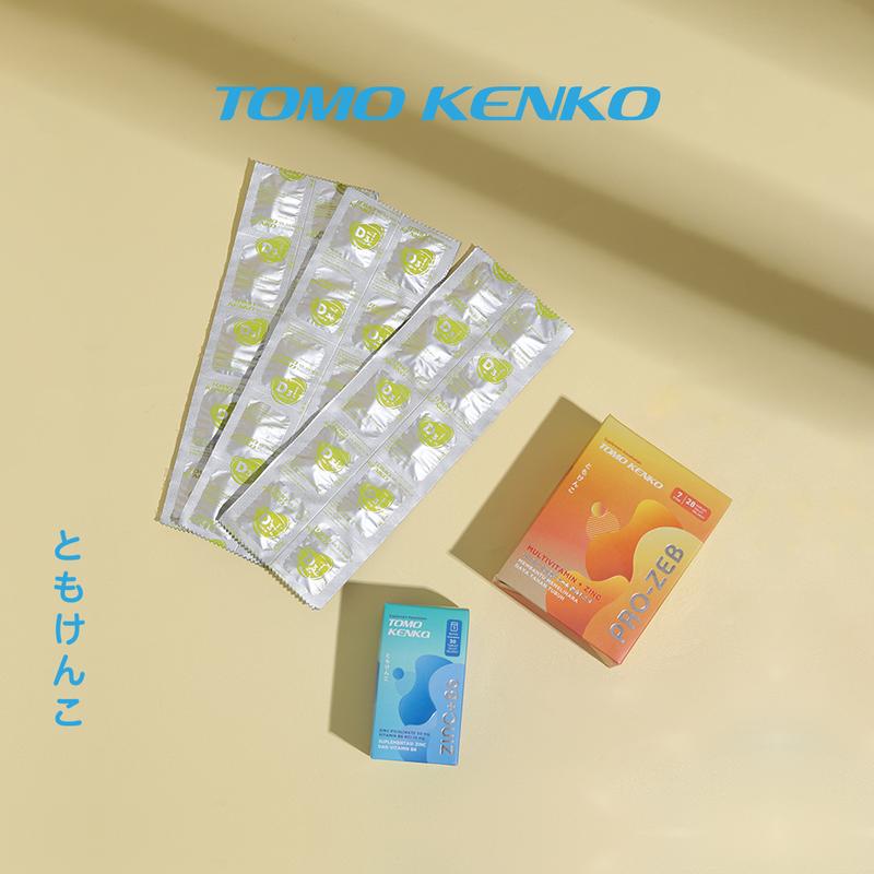 Combo Tomo Kenko Vitamin D3 1000 IU 3 Strip, Pro-Zeb 1 Box & - Shop ...