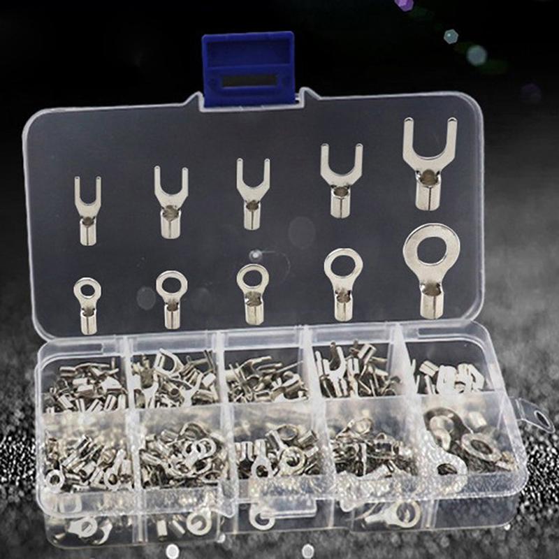 Electrical Kit terminal tembaga jenis U, 320 keping / kotak, 10 dalam 1 ...