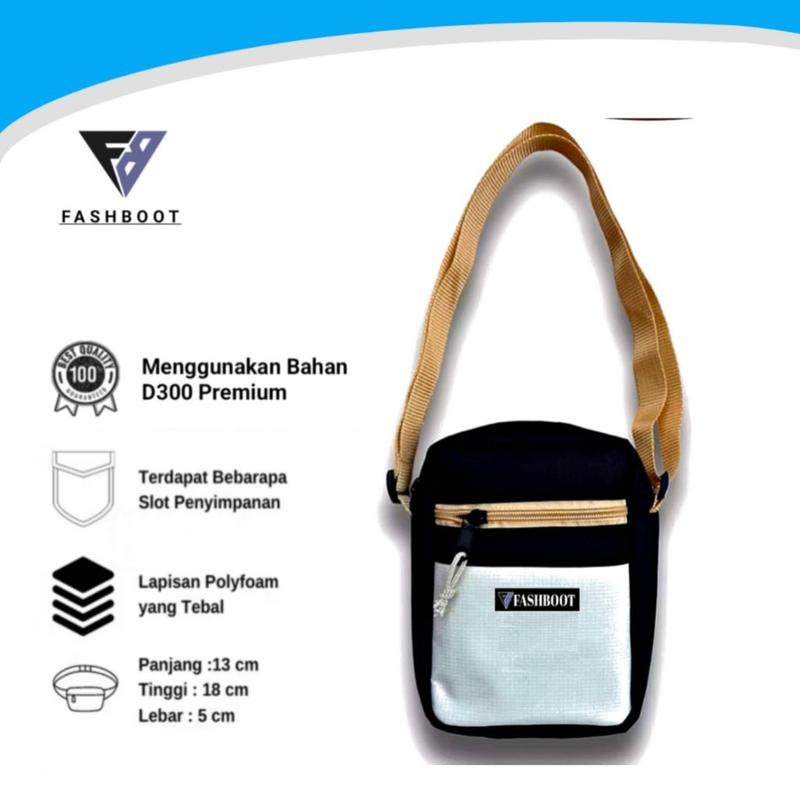 Bigmo Tas Selempang Slingbag Pria Wanita Fashboot Tas Hp Tas Make up ...