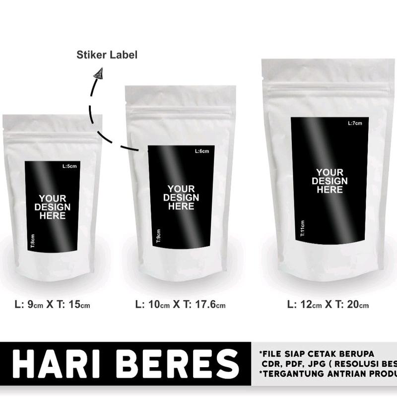 Cetak sticker makanan bentuk kotak - Shop | Tokopedia