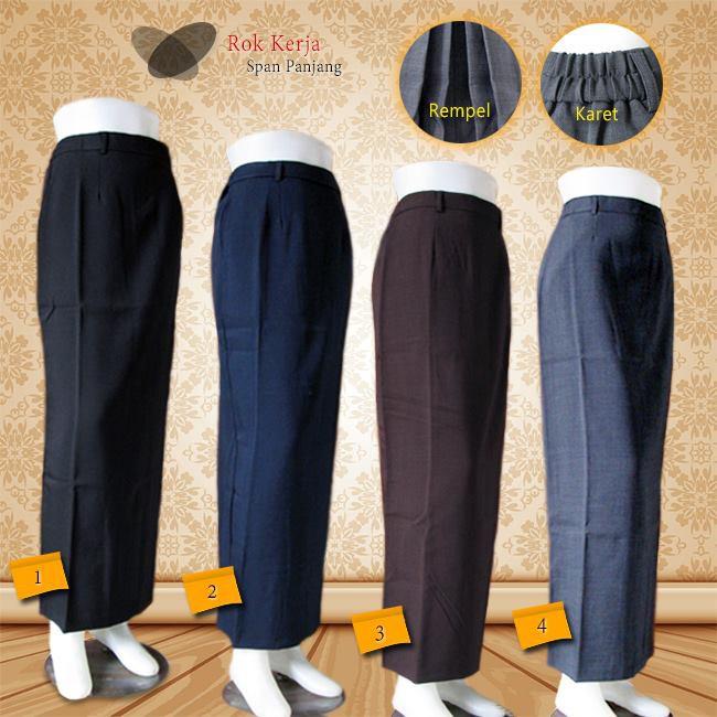 1 Rok SPAN (Rempel Belakang) Bahan Import, Rok Kerja SPAN - Shop ...