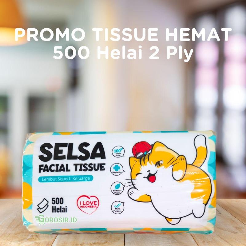 Tisu Selsa Facial Tissue 500 Helai Seperti Nice 500 Helai - Shop ...
