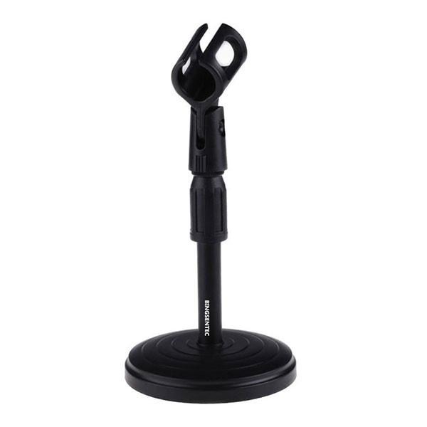 Retractable Microphone Stand Foldable Mic Desktop Tripod Adjustable ...