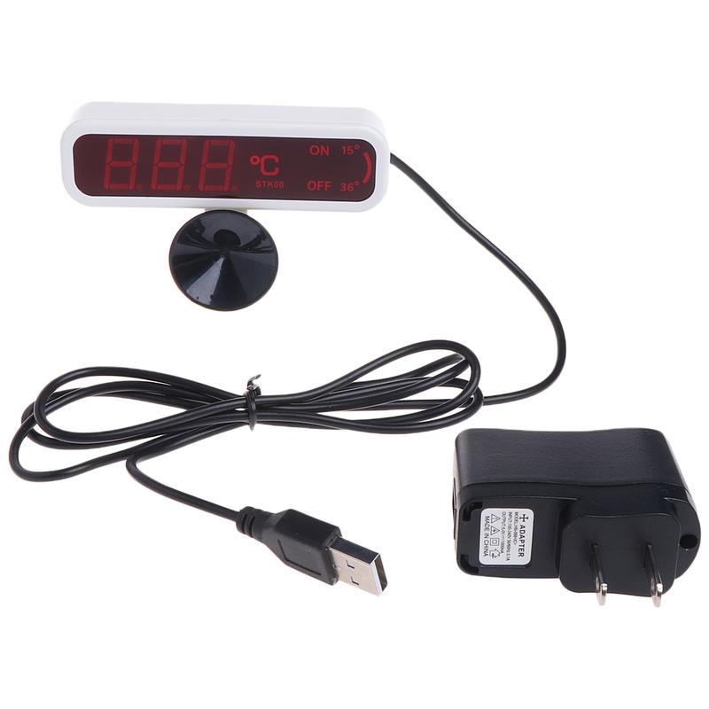 Digital Aquarium Thermometer Fish for Tank Thermometer Large LCD ...