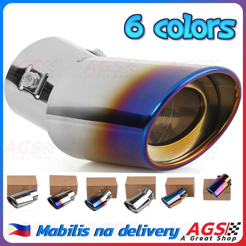 Universal Car Exhaust muffler Tip Burnt 6 Color Pipe Bass Sound ...