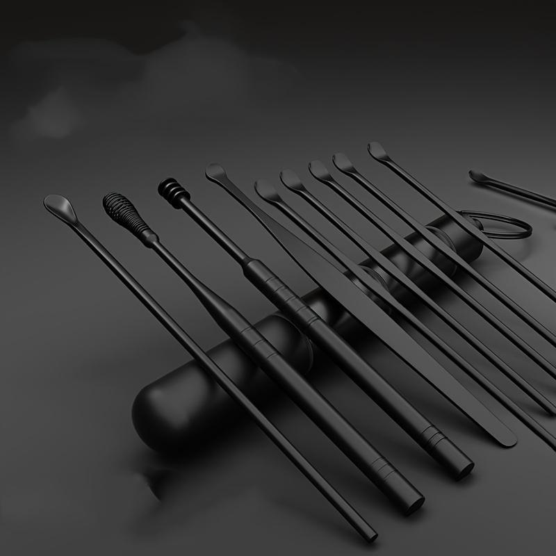 9pcs Ear Cleaner, Earwax Removal Tool, Earbud Scraper, Reusable ...