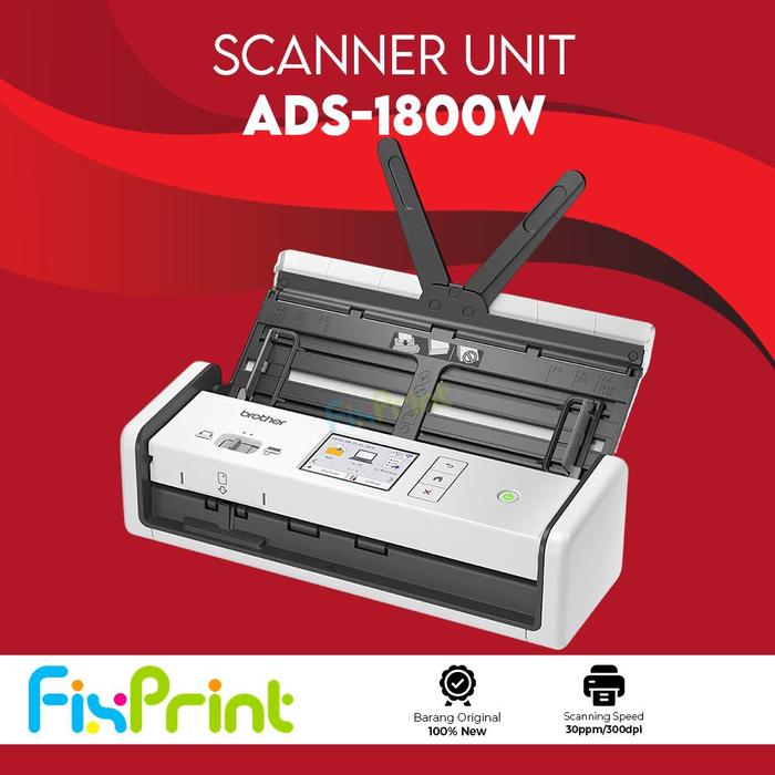 Jual Scanner Brother ADS-1800W Scanner Dokumen ADS 1800 Mesin Portable ...