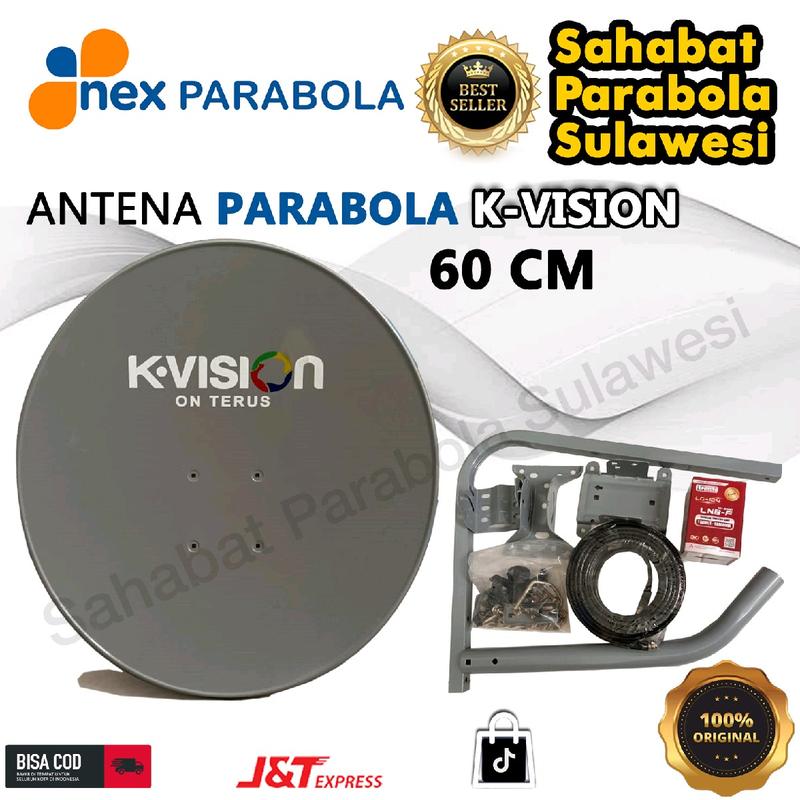 ANTENA PARABOLA K-VISION 60 CM - Shop | Tokopedia