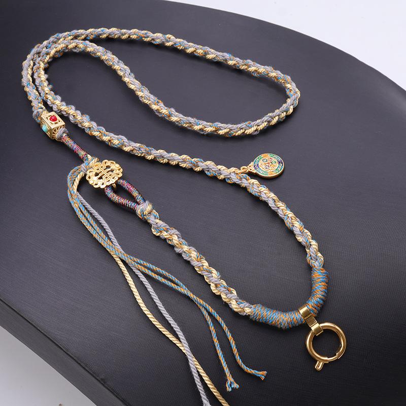 Thai ambulet chain hand-woven Tibetan thangka lanyard pendan - TikTok ...