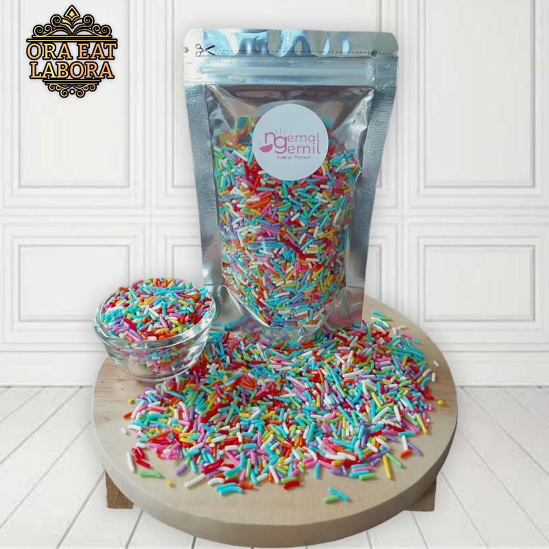 Meses Pouch Meses Butiran Coklat Sprinkle Topping Donut Kue Bolu - Shop ...