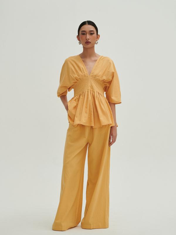 Nia Top in Lemon Yellow - TikTok Shop Malaysia