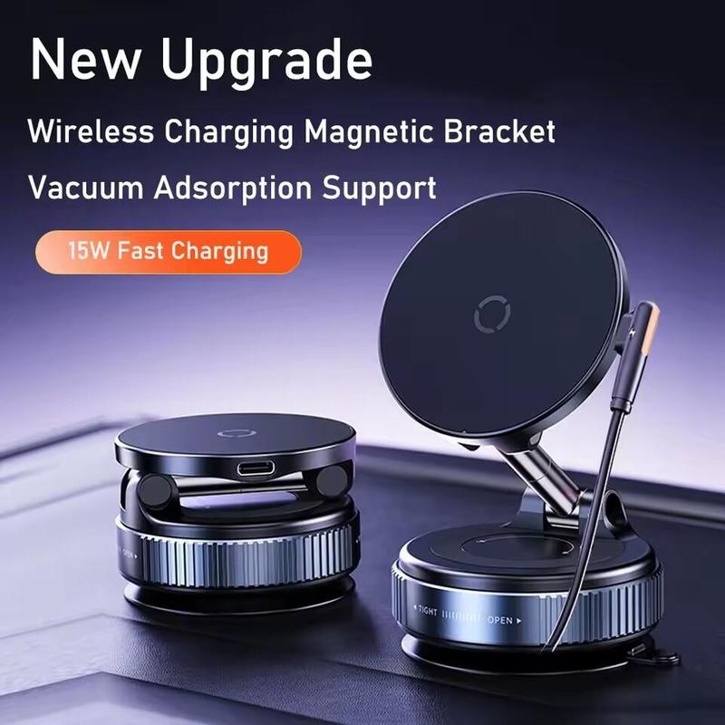 360 ° Rotating Vacuum Adsorption Wireless Charging Car Phone - TikTok ...