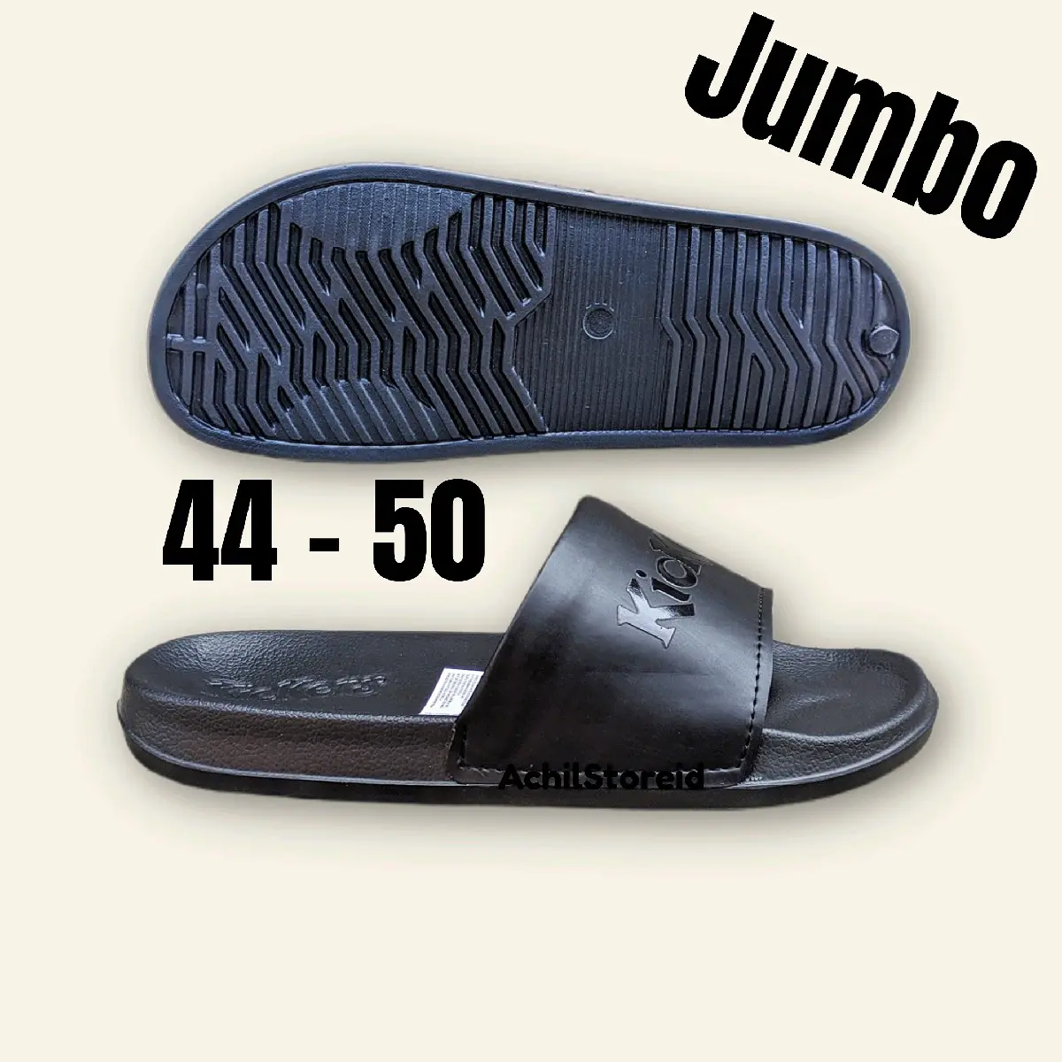 Sandal Selop Jumbo Sendal Slop Karet Pria Big Size Premium Sendal Selop ...
