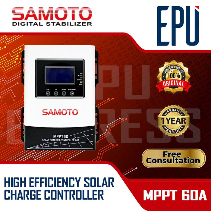 Promo Samoto Solar Charge Controller MPPT 60A 12V Solar Charger MPPT60 ...