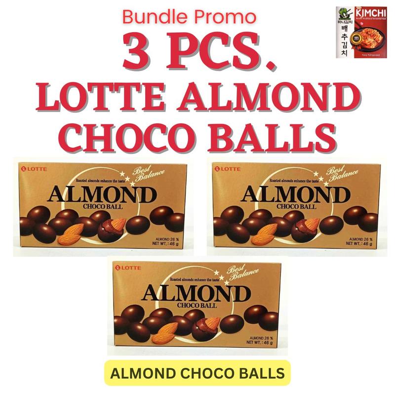 LOTTE ALMOND CHOCO BALL - 3 PCS. PROMO - (46g. x 3) 2025 EXPIRY ...