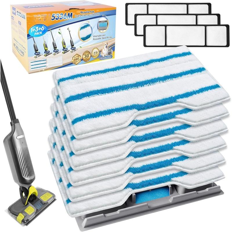 Vacmop Replacement Pads Compatible with Shark Vac Mop VM252 VM200 ...