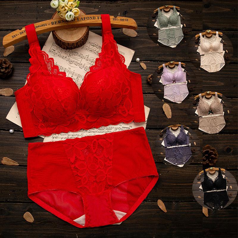 Set Seluar Dalam, Merah Cerah, Tanpa Wayar, Untuk Wanita, Dada - TikTok ...