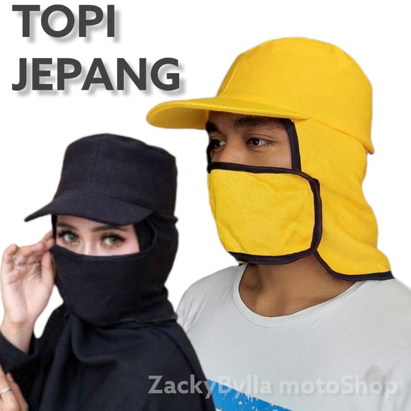 Topi + Masker Jepang | Proyek | Mancing | Gunung | Berkebun - Shop ...