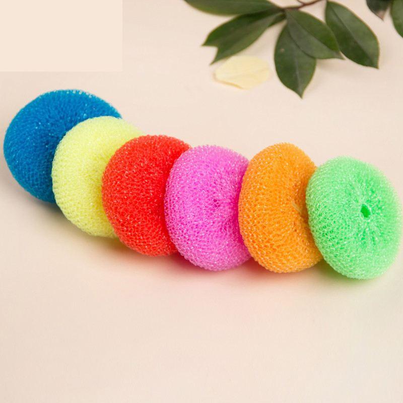 Isi 6 PCS Spons Sabun Cuci Piring Bahan Nylon Bentuk Donat Gosok - Shop ...