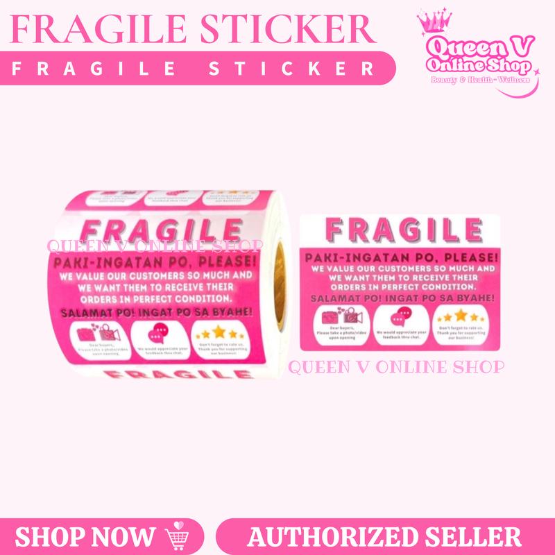 Pink Fragile Tagalog Label Sticker - TikTok Shop Philippines