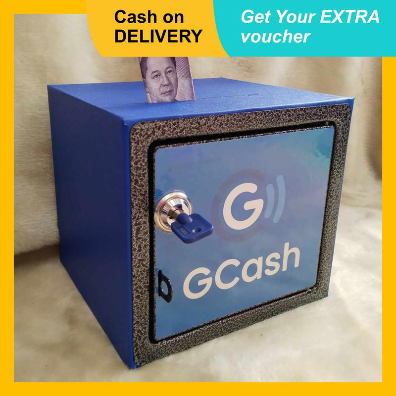 Mini Alkansya Blue Gc Wooden Mini Safety Vault Banks Metal Door ...