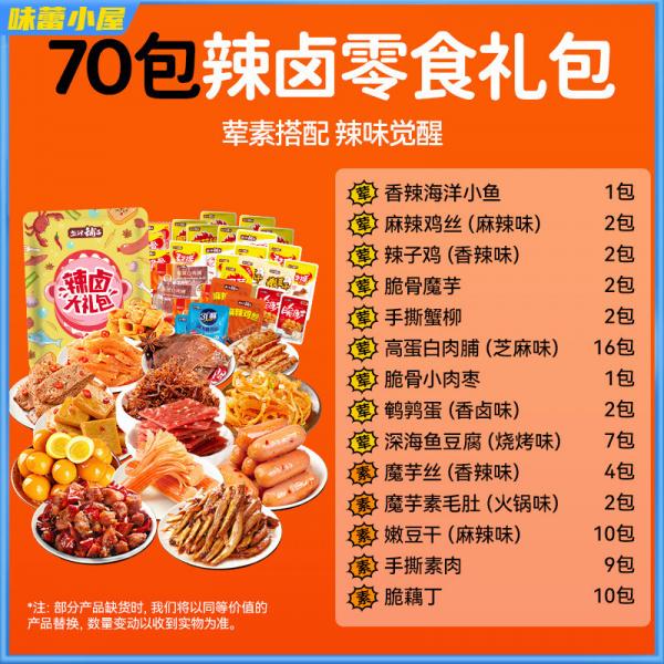 Spicy Flavor Braised Snack Gift Pack Mixed Vegetarian and Meat - TikTok ...