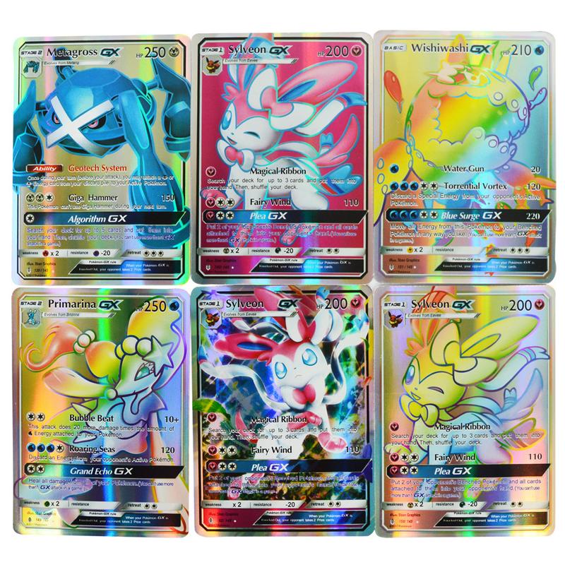 Cards Pokemon 120 120Pcs GX Trainer Holo Flash Trading LOT Mixed ...