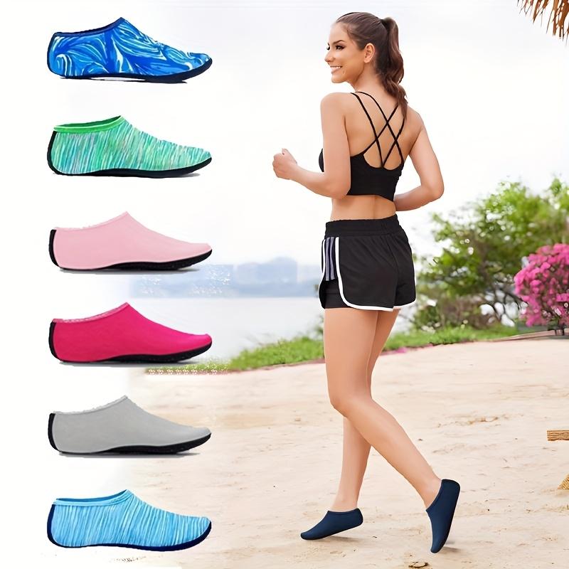 1 pair of unisex quick-dry hiking shoes, foldable and portable beach ...