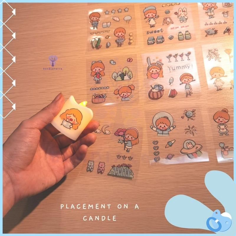 Bandiaterra Stiker TPE Aesthetic 25 Lembar | Sticker Kartun Anak - Shop ...