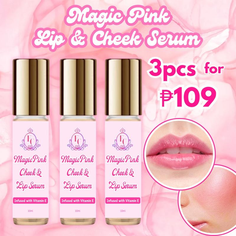 3pcs Magic Pink Lip Serum Color Changing lipgloss Cheek Blus - TikTok ...