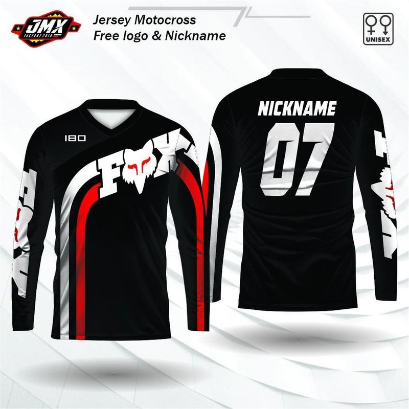 Jersey Motocross Trail Trabas Enduro Jersey Fox Free Custom Name And ...