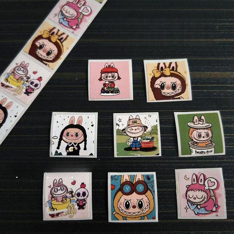 500sheets labubu stickers cute cartoon diy Sticker - TikTok Shop Singapore