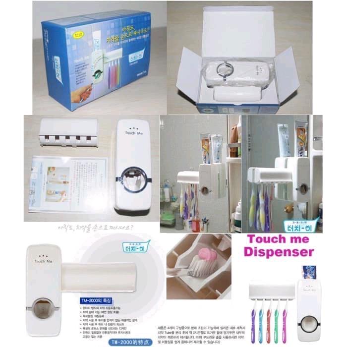 DISPENSER PASTA GIGI DISPENSER ODOL TEMPAT SIKAT GIGI SET - Shop ...