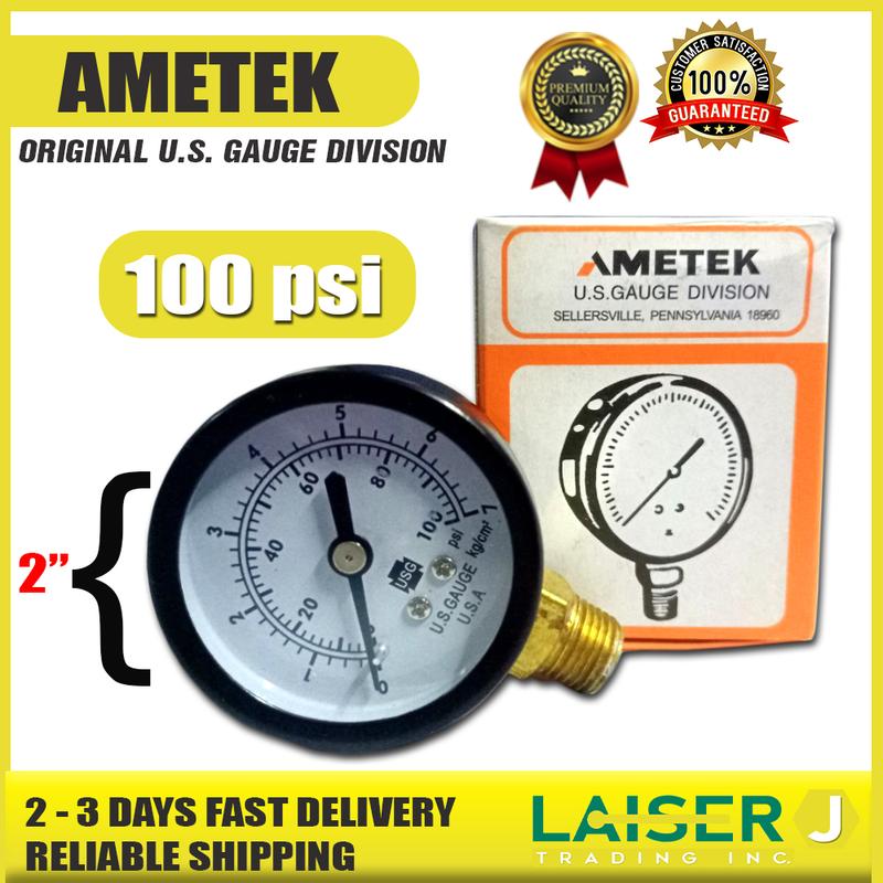 Original Ametek U.S. Pressure Gauge 100 PSi - TikTok Shop Philippines