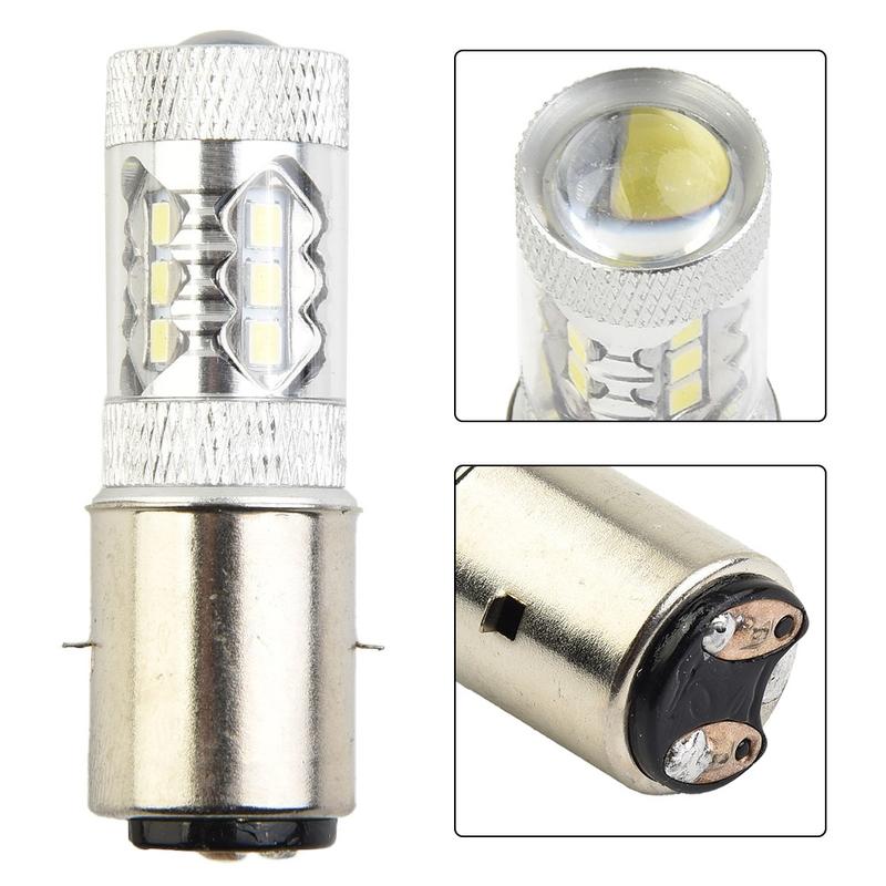 12V BA20D H6 80W LED Headlight Fog Light Lamp for DRL Bulb Motorcycle ...