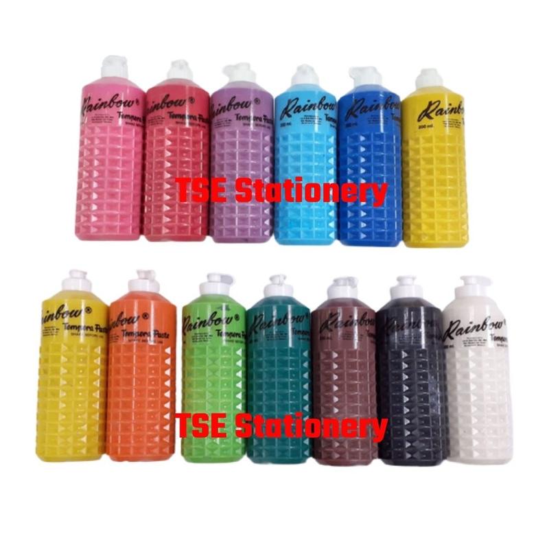 NIKKI Rainbow Non Toxic Tempera Paste Colour Paint 200ml Poster ...