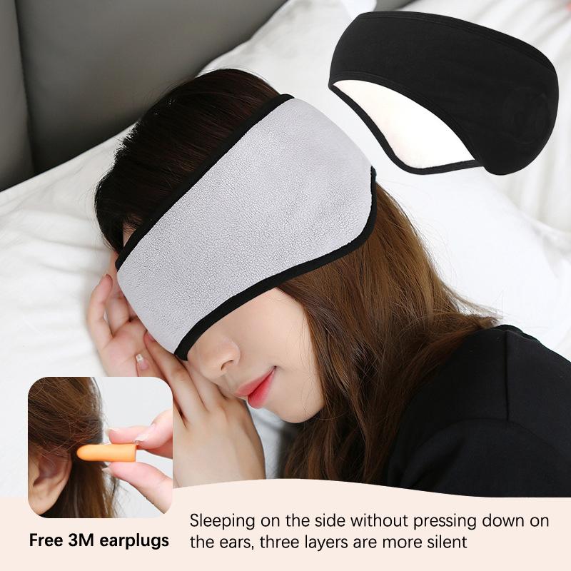 Earmuff Sleep Mask Plush Cute Dream Sleeping Mask Earmuff Cover ...