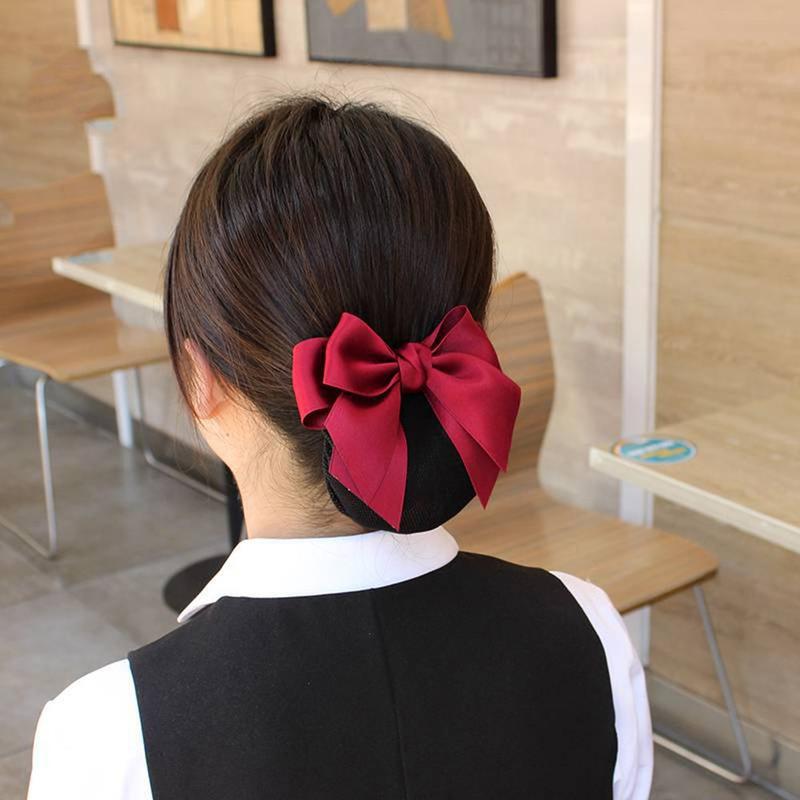 Sweet Headwear Hotel Female Nurse For Girls Korean Bun Snood Hairgrips ...