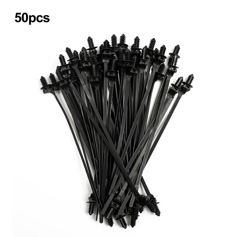 50pcs Cable Ties 185mm Push Clips Wire Released Zip Straps Car - TikTok ...