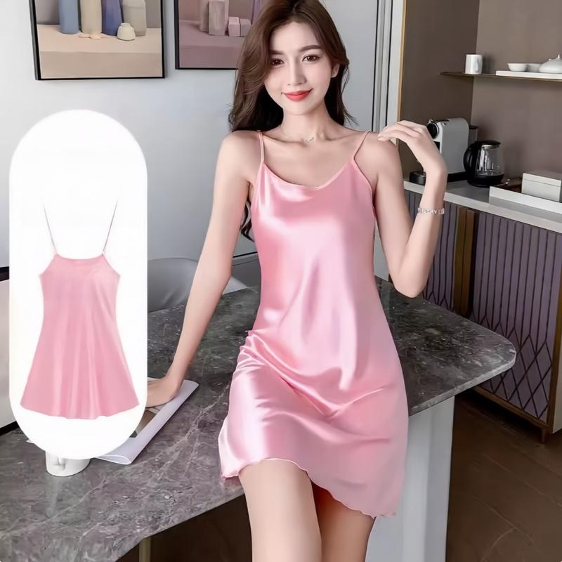 Piyama Longgar Sutera, Saiz Besar (XS-8XL), Untuk Wanita, Mesra ...