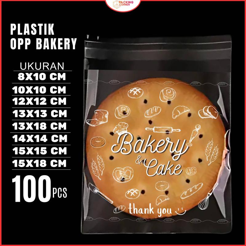 Plastik OPP Roti Motif Bakery Thank You 8x10 10x10 12x12 13x13 - Shop ...