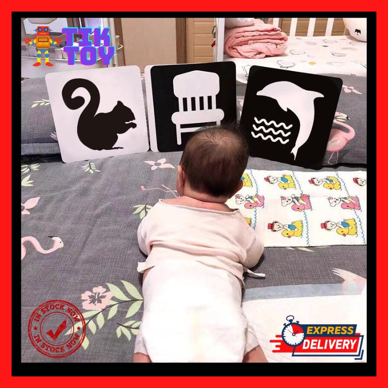 Montessoei Baby Flash Card | Baby Sensory Cards | High Contrast ...