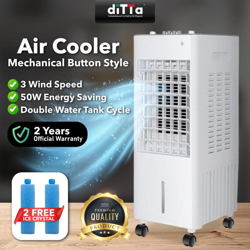 DITTA 8L Air Cooler Humidifier Air Conditional Cooling Fan Portable ...
