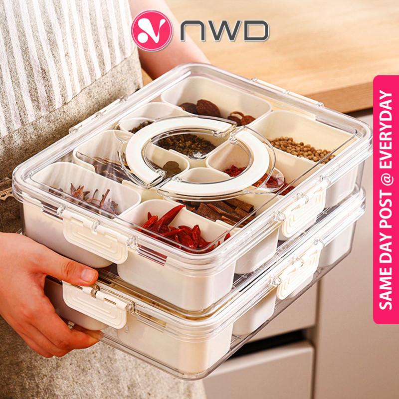 ( LOCK TIGHT ) Food Storage Container Sealed Box Divided Removable ...