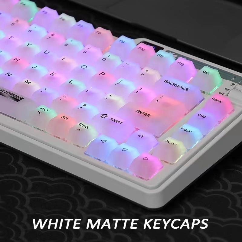 Milky White Matte Keycap Frosted Fog Transparent PC ABS Material ...