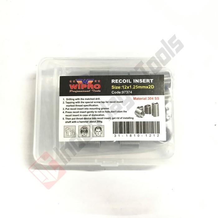Promo WIPRO 97374 Grip Coil M 12 x 1.25 2D Tap Drat Tambah Daging ...