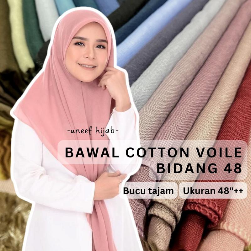 BAWAL COTTON VOILE BIDANG 48 [BUCU TAJAM] - TikTok Shop Malaysia