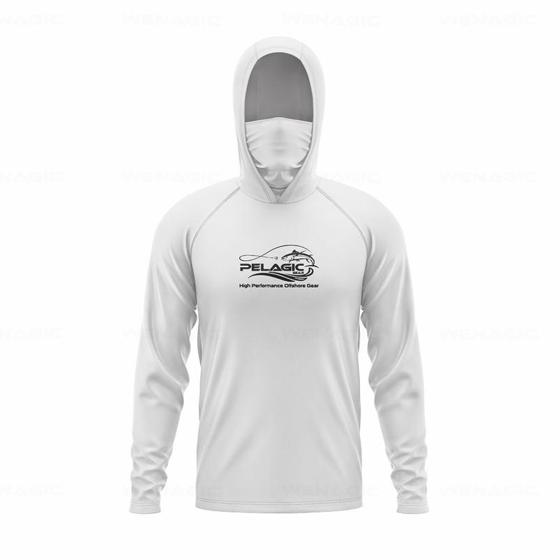 original pelagic professional Men Hood Fishing Shirt long sleeve ...