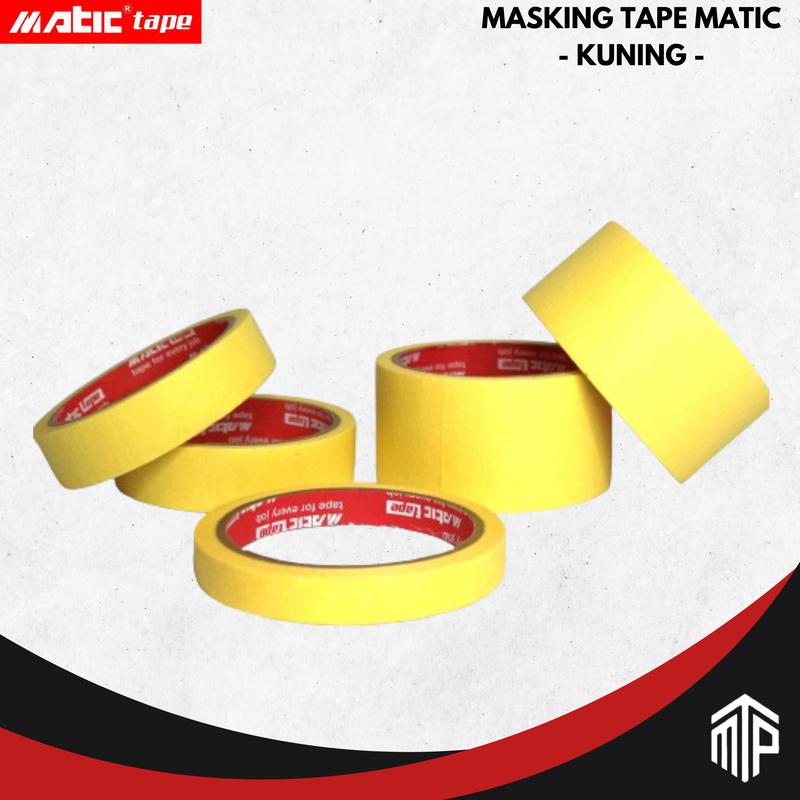 MASKING TAPE / LAKBAN KERTAS KUNING - Shop | Tokopedia