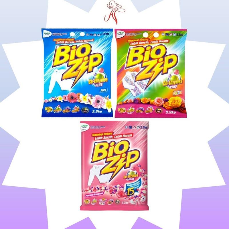 Bio Zip Powder Detergent Flora/Powder Colour/Parfum Bouquet (2.3kg ...